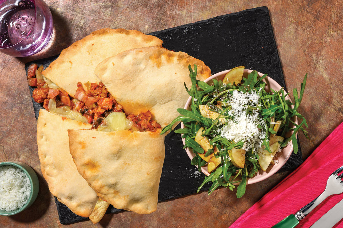 Cheesy Bacon & Mushroom Calzones Recipe | HelloFresh