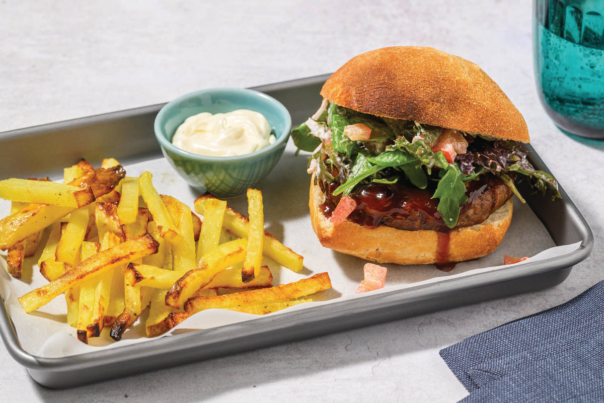 Sticky Glazed Chicken Burger Recipe | HelloFresh