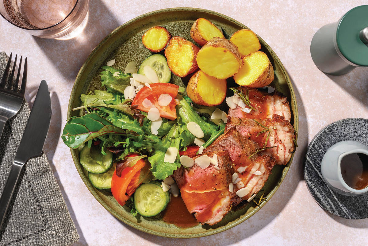 Rosemary Roast Lamb & Chat Potatoes Recipe | HelloFresh