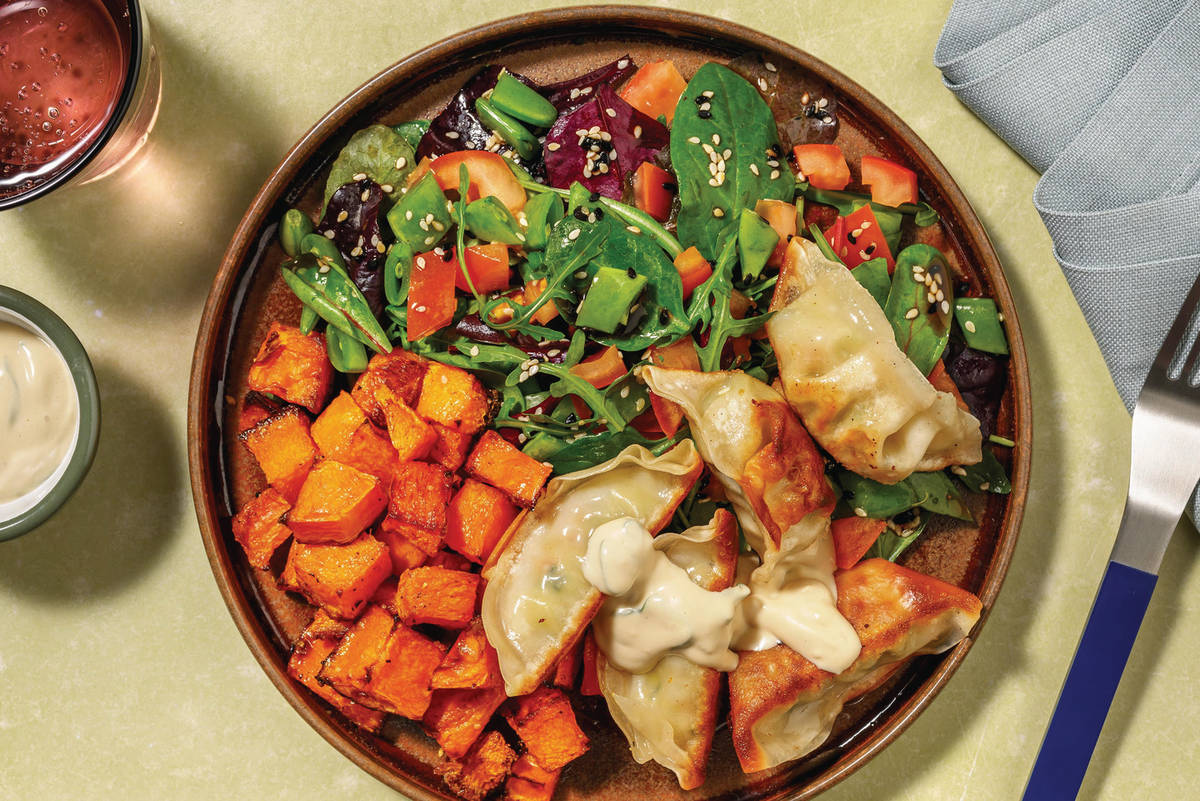 Veggie Gyoza & Plant-Based Mayo Recipe | HelloFresh