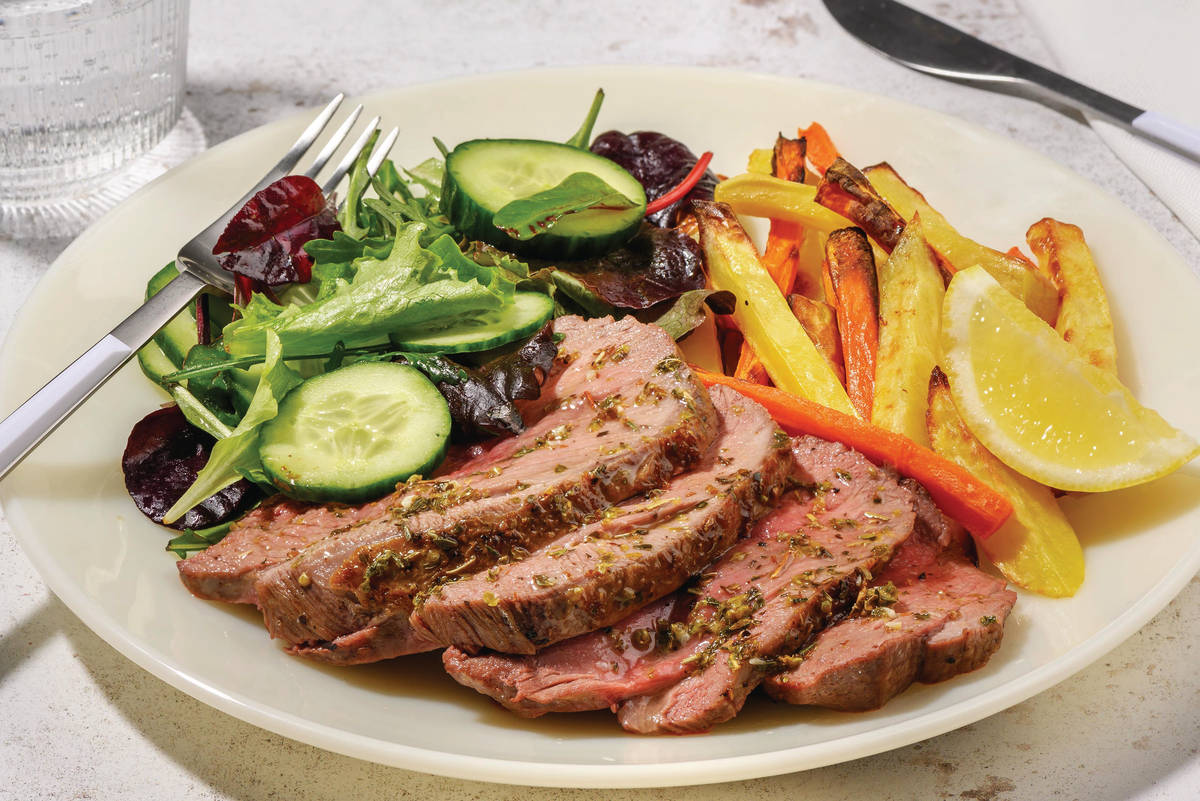 Mediterranean Lamb Rump & Veggie Fries Recipe | HelloFresh