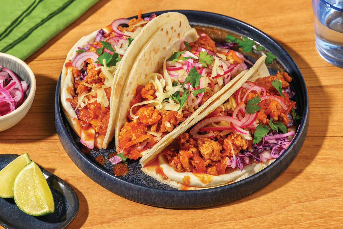 Mexican Plant-Based Mince Tacos Recipe | HelloFresh