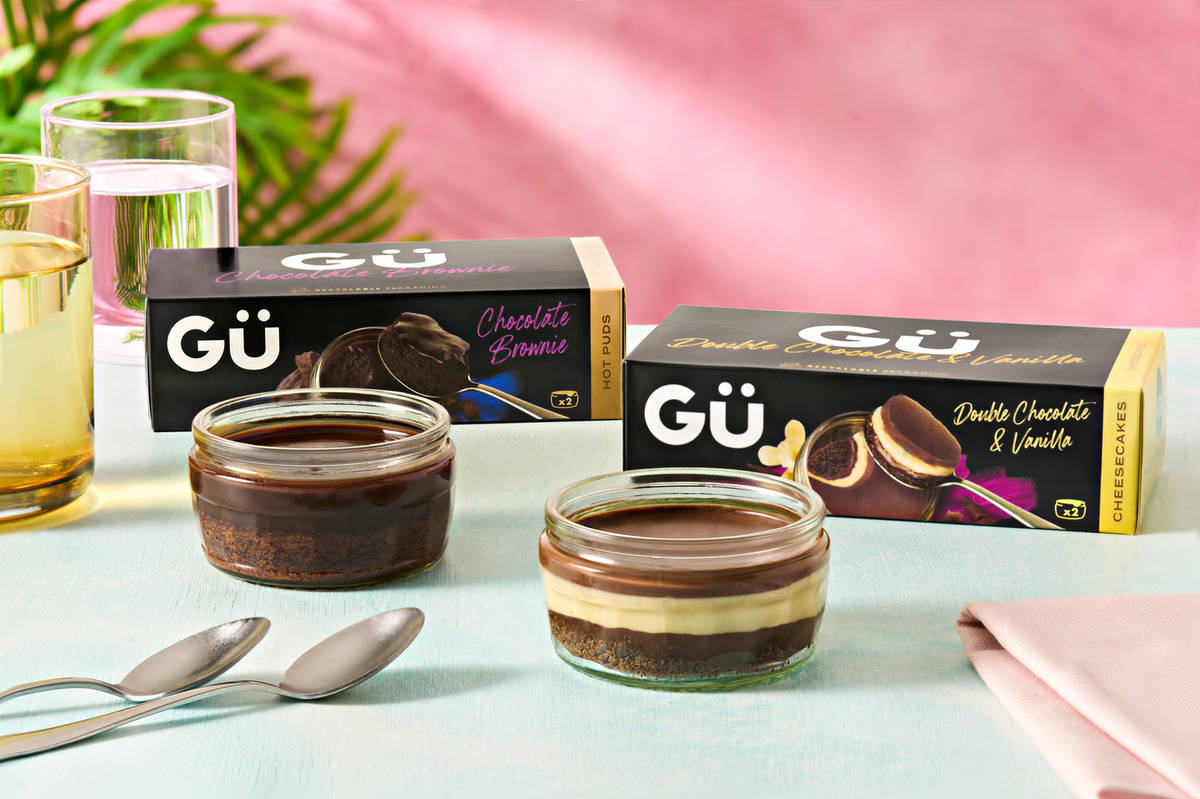 Gϋ Double Chocolate & Vanilla Cheesecakes and Hot Chocolate Brownies ...