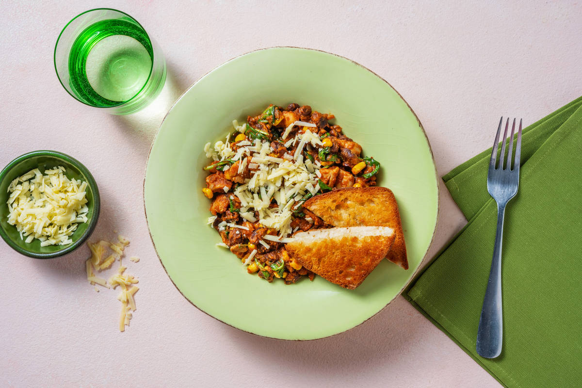 Mexican Style Diced Chicken Breast & Sweetcorn Stew Recipe | HelloFresh