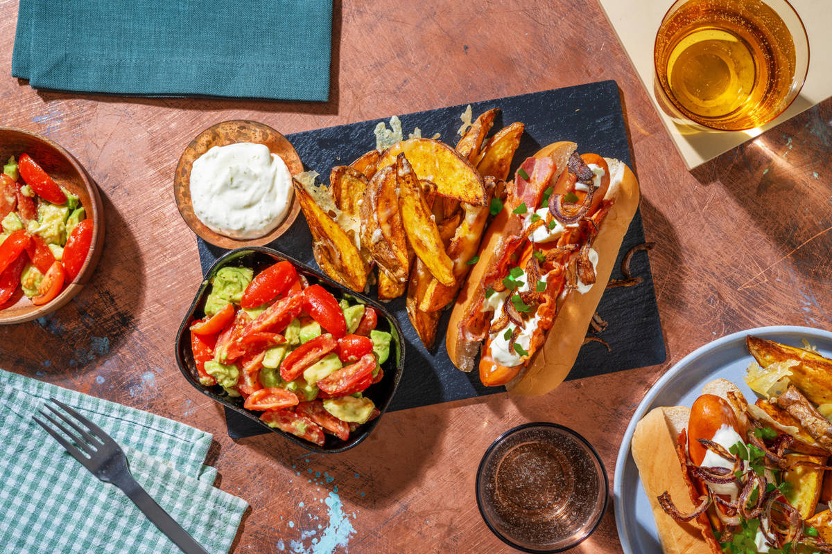 Smoky Bonfire Night Loaded Sausages Recipe | HelloFresh