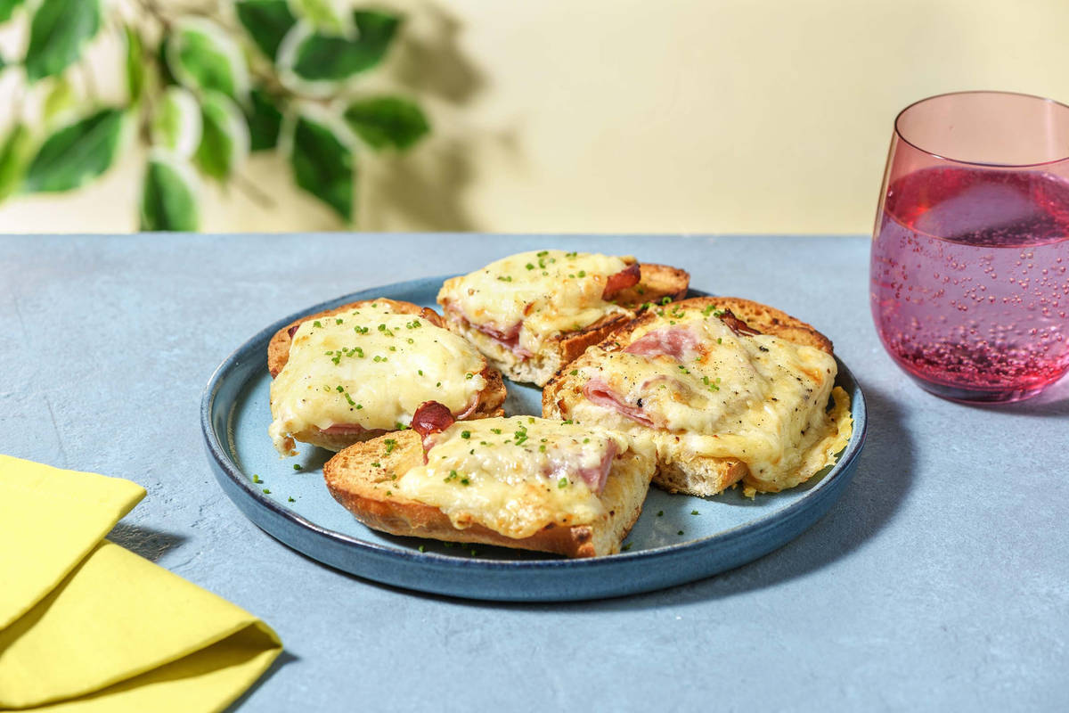 Croque Monsieur baguette Recept | HelloFresh