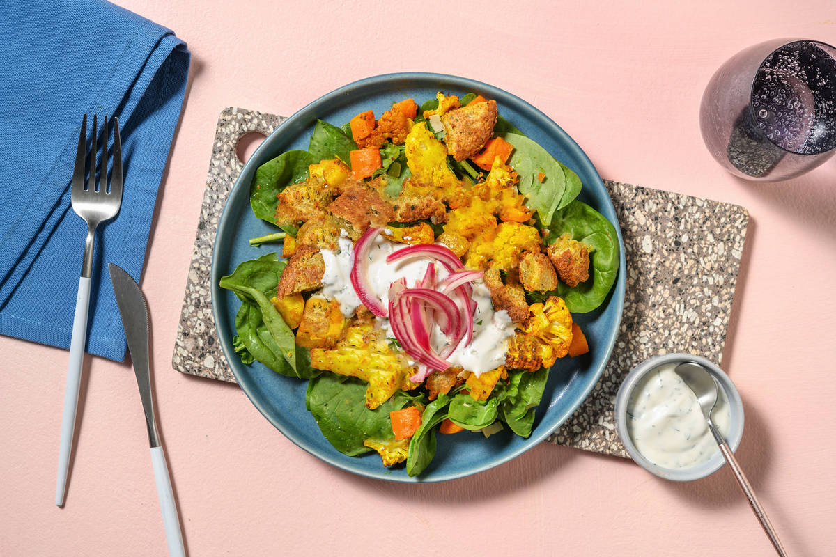 Falafel met geroosterde groenten Recept | HelloFresh