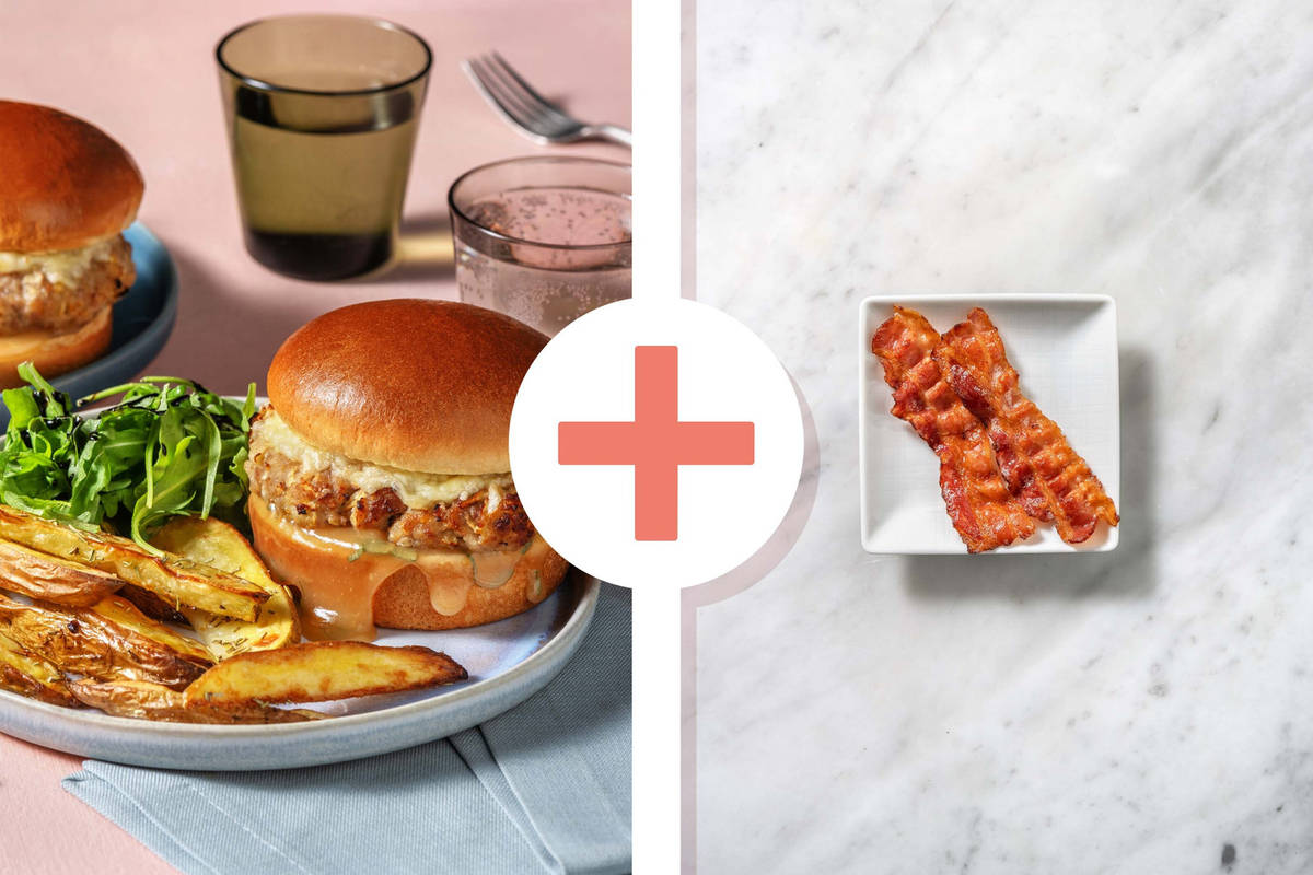 Pork and Apple Burger with Streaky Bacon Recipe | HelloFresh
