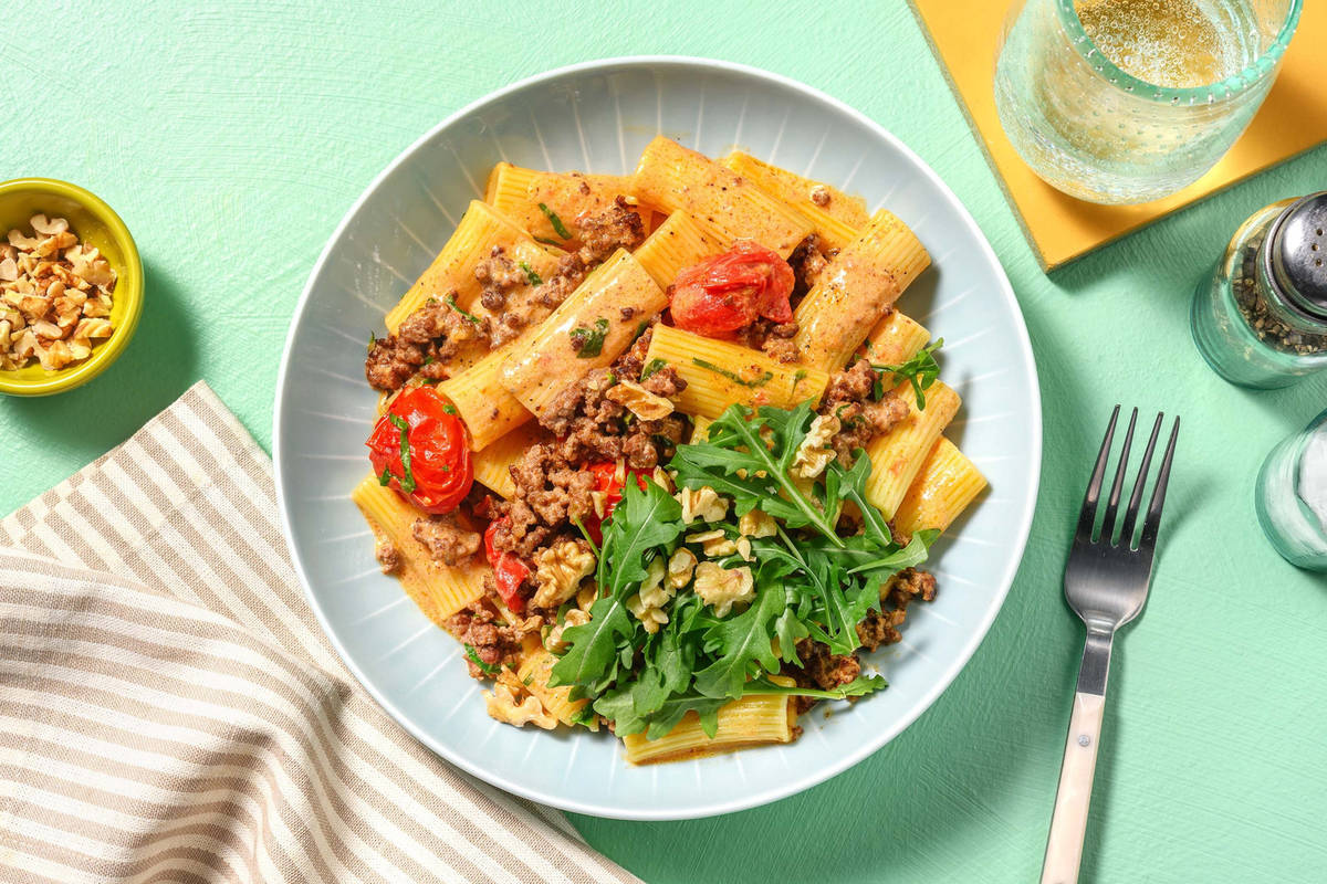 Quick and creamy Calabrese chorizo rigatoni | HelloFresh