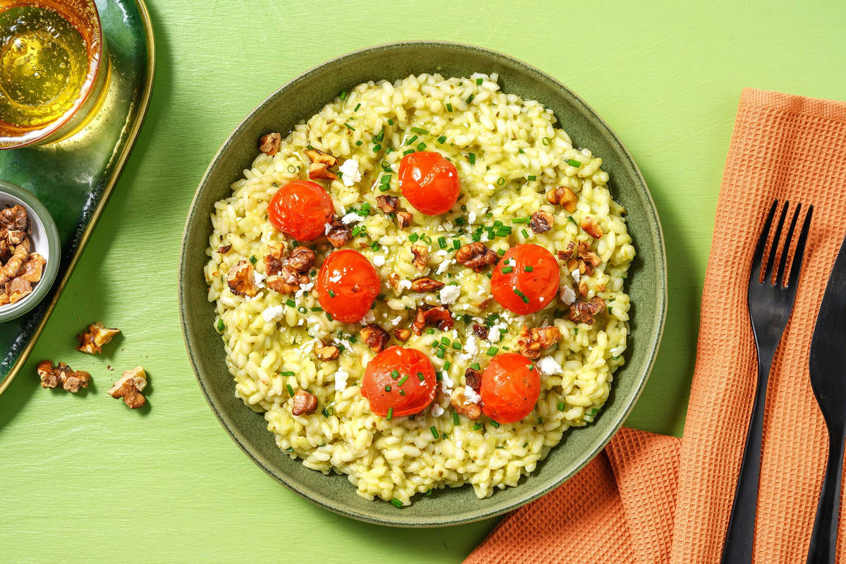 Oven-Baked Pesto Risotto Recipe | HelloFresh