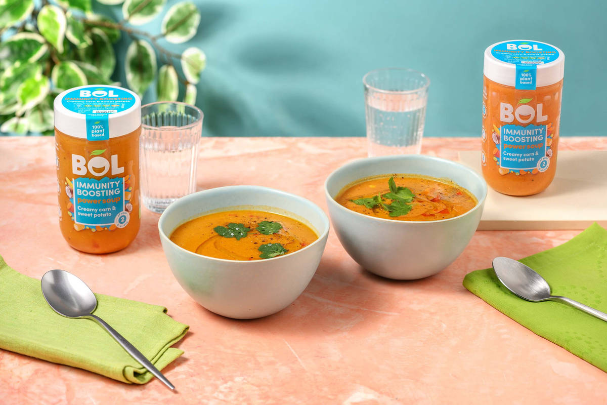 BOL Creamy Corn & Sweet Potato Power Soup Bundle Recipe | HelloFresh