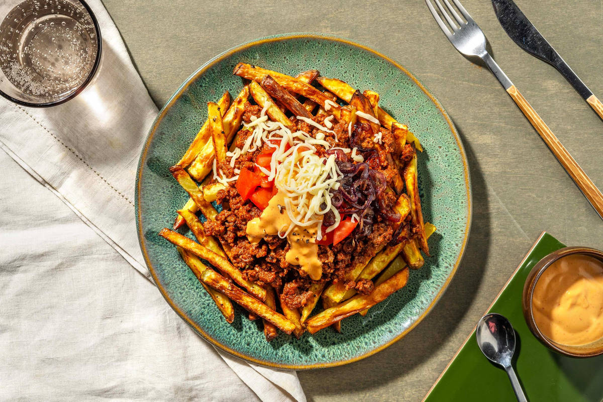 Cheeseburger Loaded Fries Recipe | HelloFresh