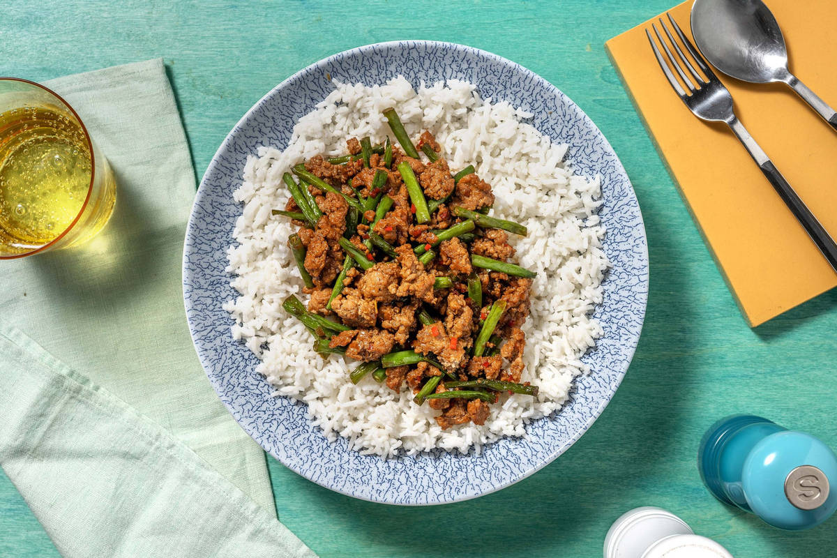 Thai Style Pork Rice Bowl Recipe | HelloFresh
