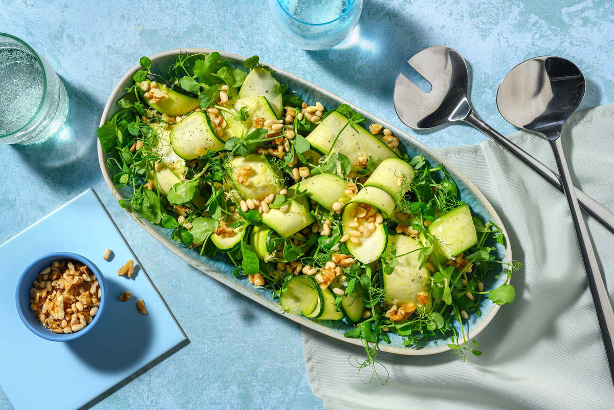 Courgette Ribbon Tide Pool Salad Recipe | HelloFresh