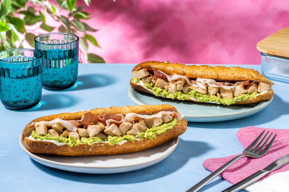 Chicken Breast & Serrano Ham Seeded Roll Recipe | HelloFresh