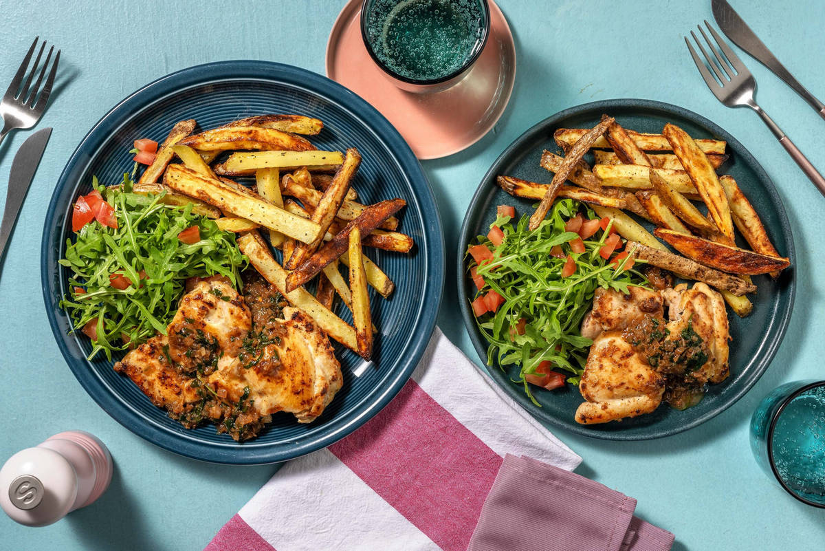 how to cook garlic butter chicken thighs