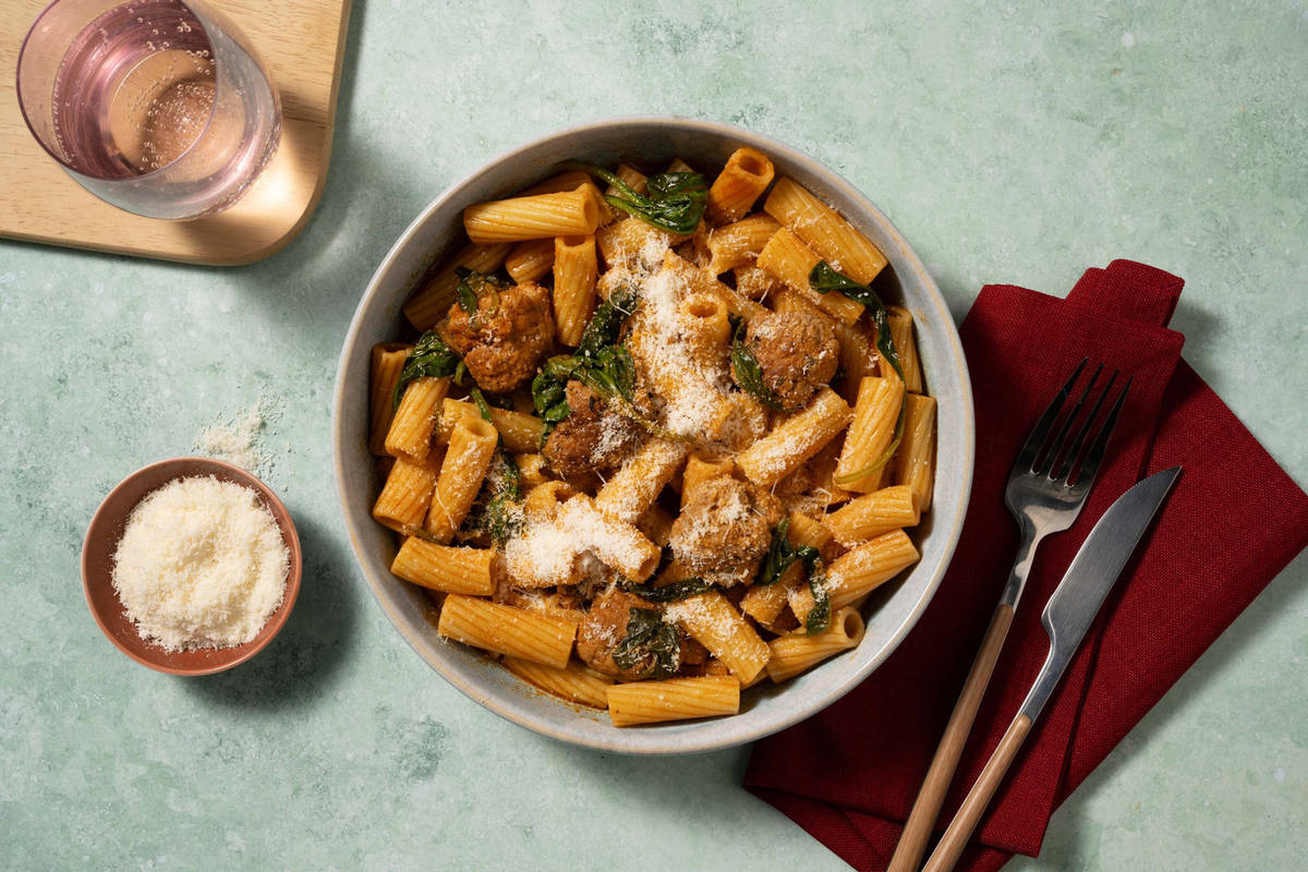 Pork Meatballs in Rich Tomato Sauce Recipe | HelloFresh