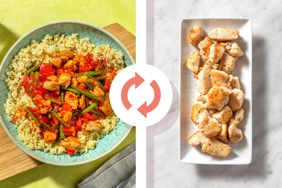 Spiced Tomato Chicken Breast on Zesty Bulgur Recipe | HelloFresh