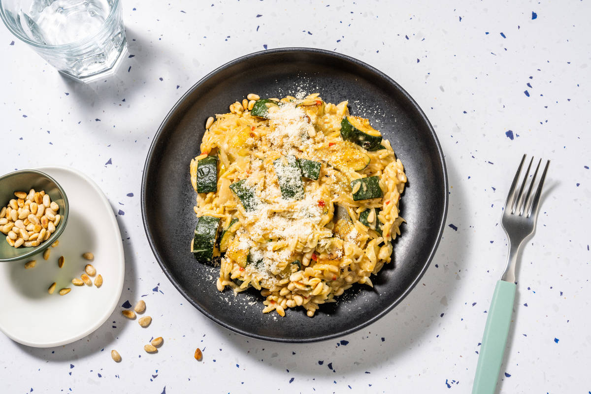 Courgette and Parsley Orzo Recipe | HelloFresh