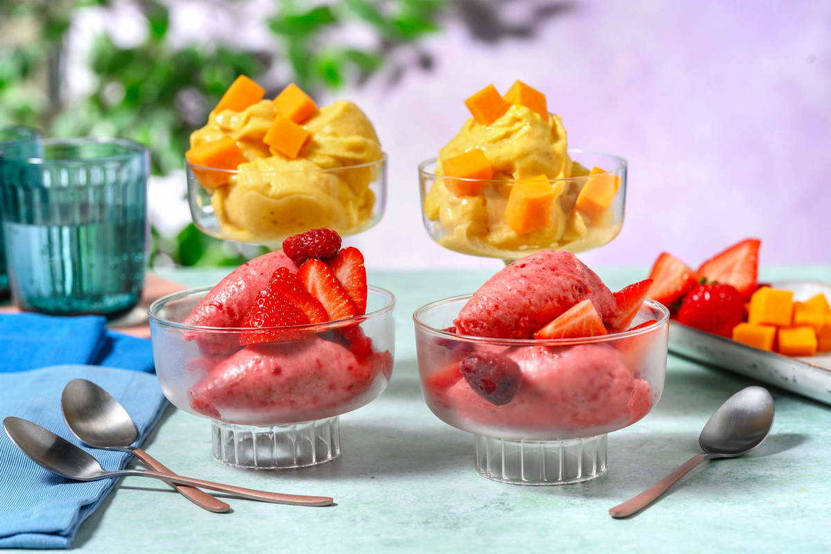 Sorbet maison | Deux parfums d'été Recette | HelloFresh