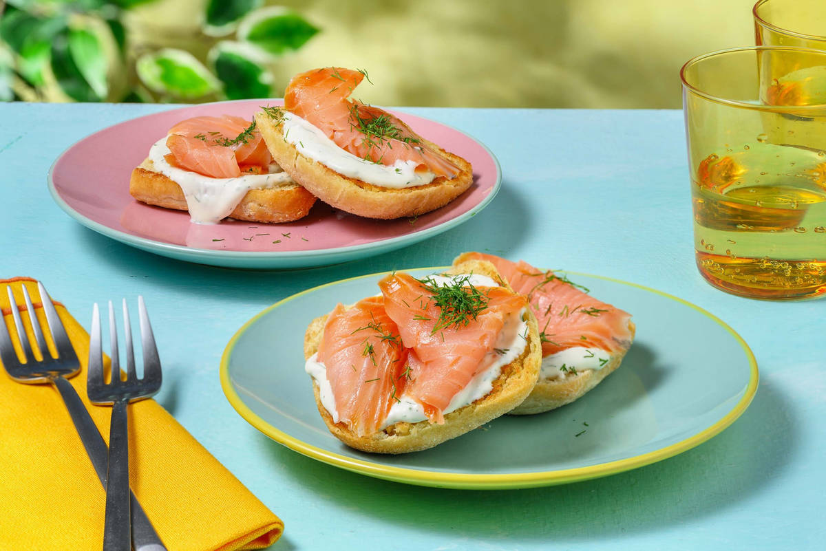 Smoked Salmon Ciabatta Recipe | HelloFresh