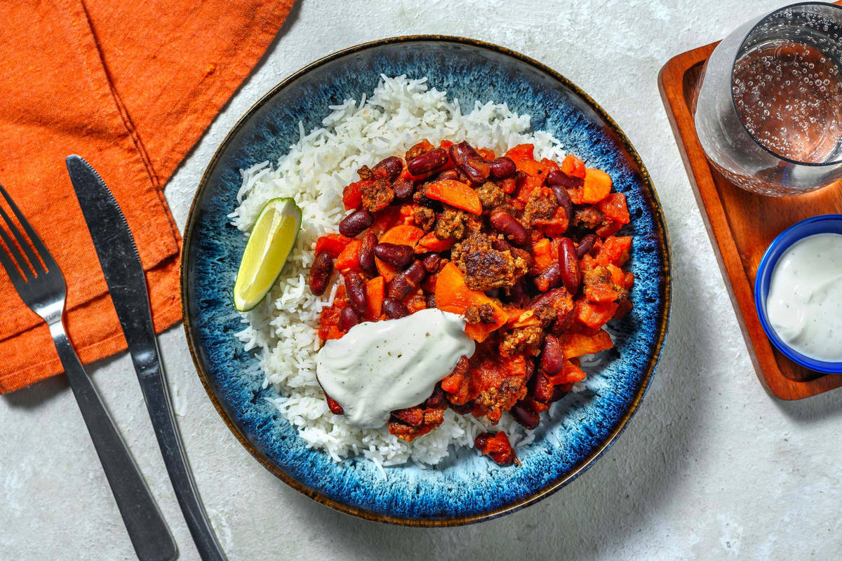 Snabb chili med nötfärs Recept | HelloFresh