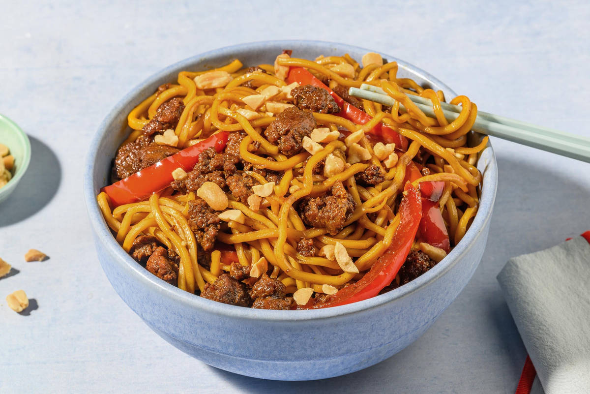 Indonesian Inspired Pork Noodles Recipe | HelloFresh