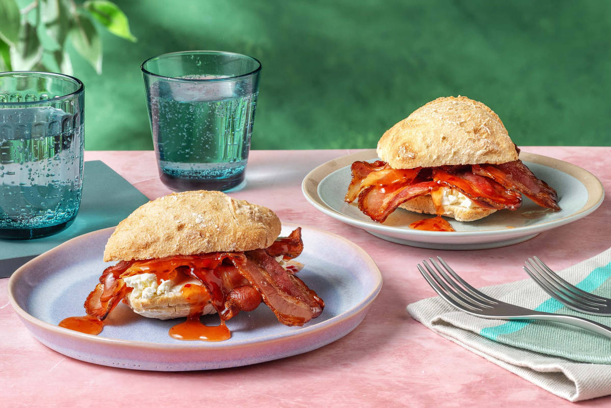 Bacon, Sweet Chilli & Cream Cheese Bap Recipe | HelloFresh