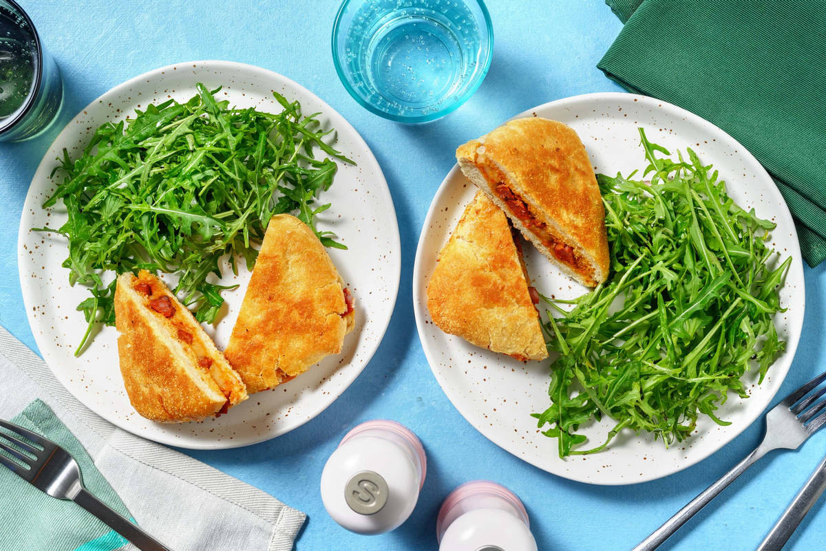 Honeyed Chorizo & Cheddar Pan-Fried Panini Recipe | HelloFresh