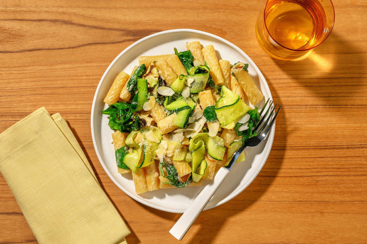 Creamy Citrus Prawn and Courgette Rigatoni Recipe | HelloFresh