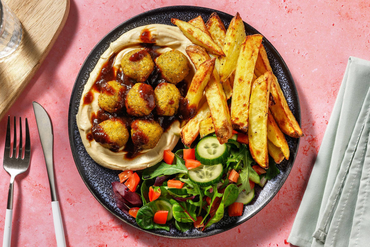 Chicken, Falafel, Houmous and Paprika Butter Recipe | HelloFresh