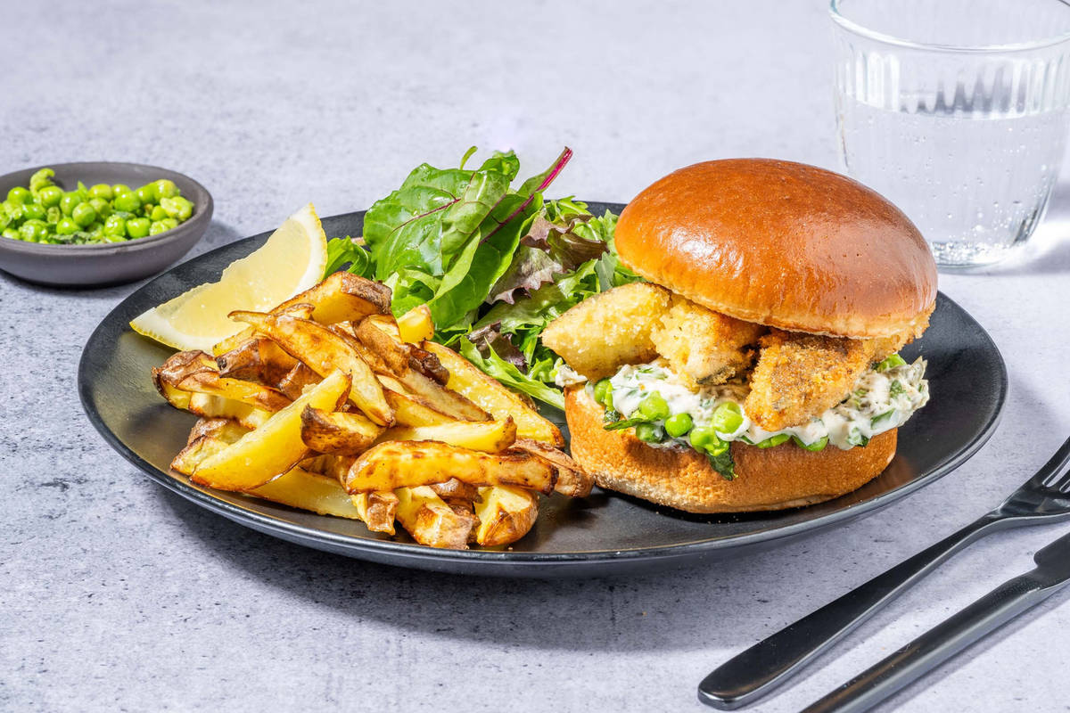 Ultimate Fish Finger Sarnie and Tartare Sauce Recipe | HelloFresh