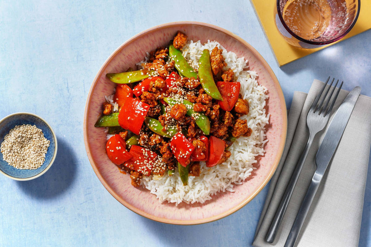 Sweet and Sticky Sesame Pork Stir-Fry Recipe | HelloFresh