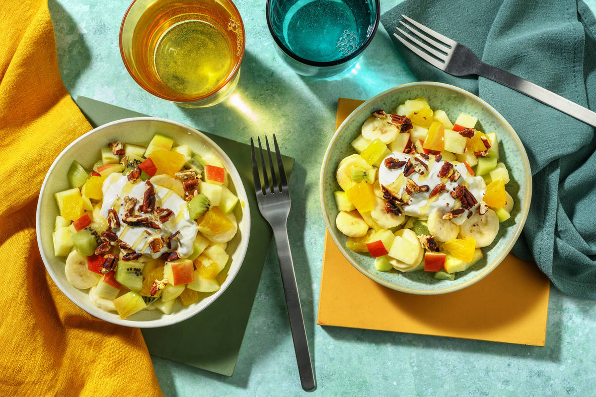 Salade de fruits frais : pomme, banane & kiwi Recette | HelloFresh