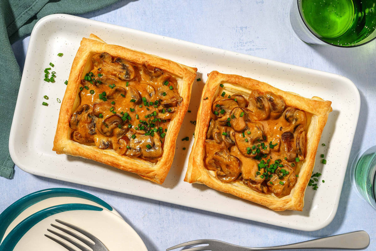 Creamy Truffle Mushroom Vol au Vents Recipe | HelloFresh