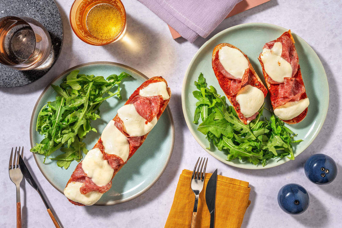 Salami Pizza Sourdough Baguette Lunch Bundle Recipe | HelloFresh