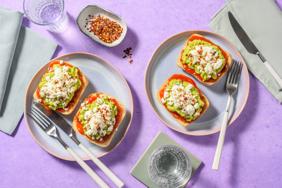 Chilli Flake Smashed Avo Toast Recipe | HelloFresh