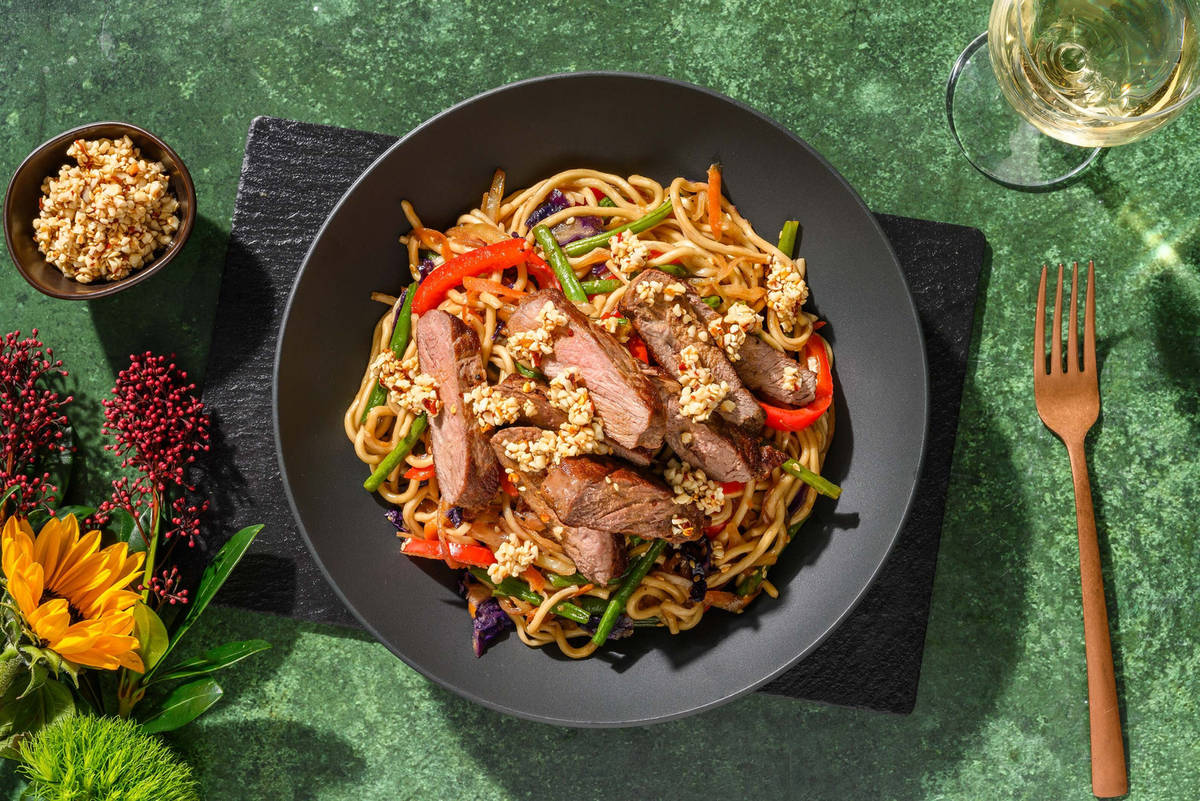 Umami Steak and Noodle Stir-Fry Recipe | HelloFresh