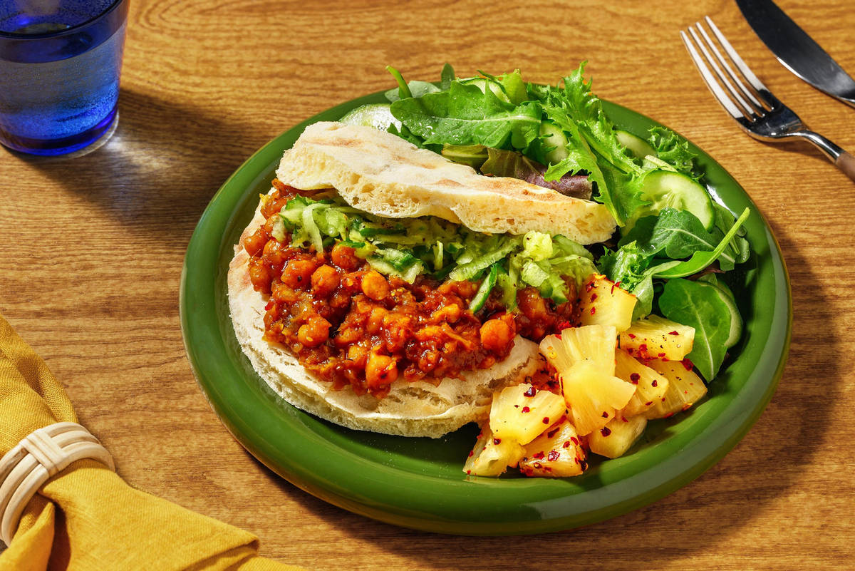 Trinidadian Style Chickpea Doubles Recipe | HelloFresh