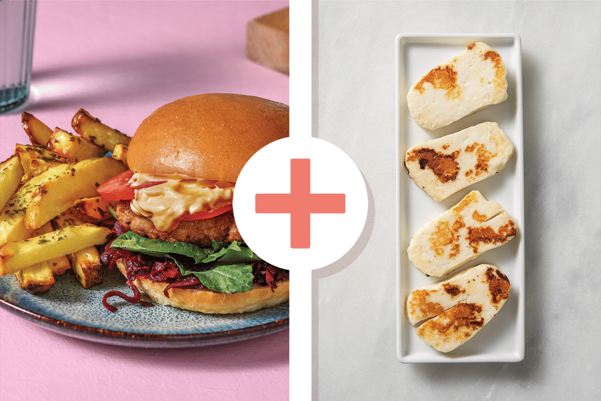 All-American Beef & Haloumi Burger Recipe | HelloFresh