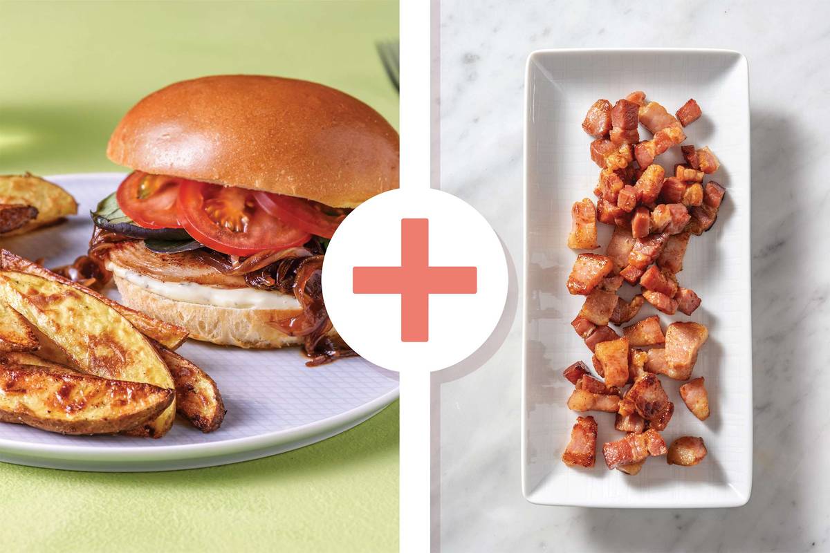 Aussie-Spiced Chicken & Bacon Burger Recipe | HelloFresh