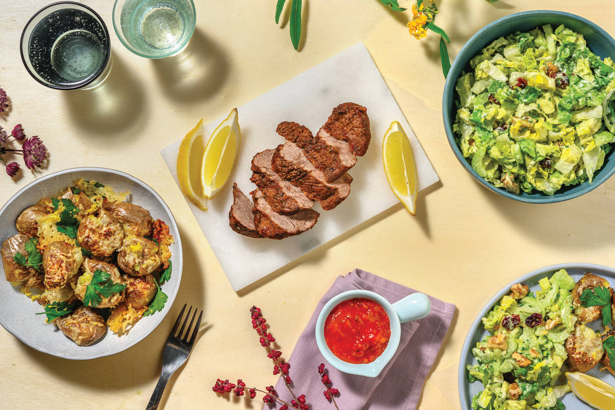 Beef Bistro & Cheesy Lemon Potatoes Recipe | HelloFresh