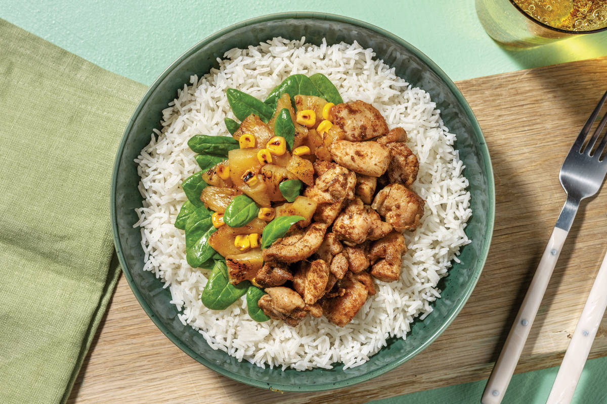 Caribbean Honey Chicken & Coconut Rice Recipe | HelloFresh