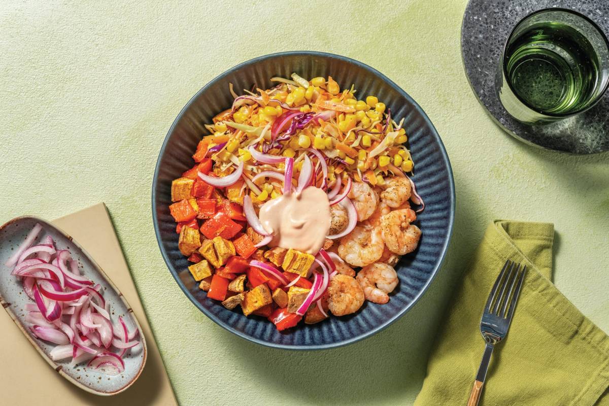 Double Caribbean-Style Prawn Bowl Recipe | HelloFresh