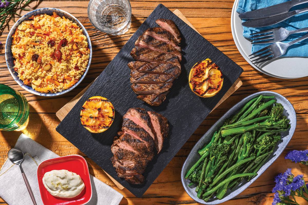 Chargrilled Beef Fillet & Currant Couscous Recipe | HelloFresh