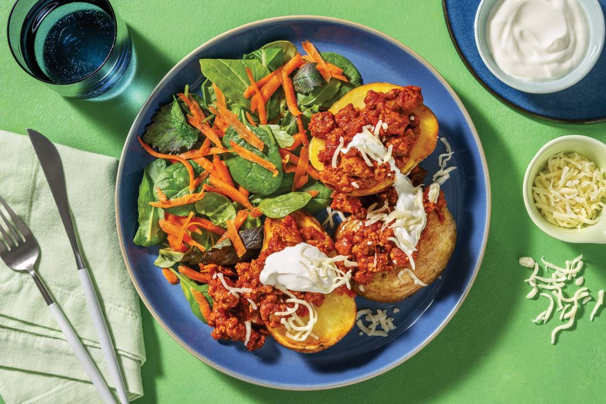 Loaded Pork Jacket Potatoes Recipe | HelloFresh