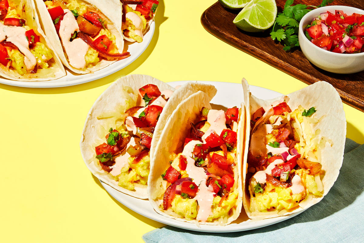 Cheesy Breakfast Tacos Recipe | HelloFresh