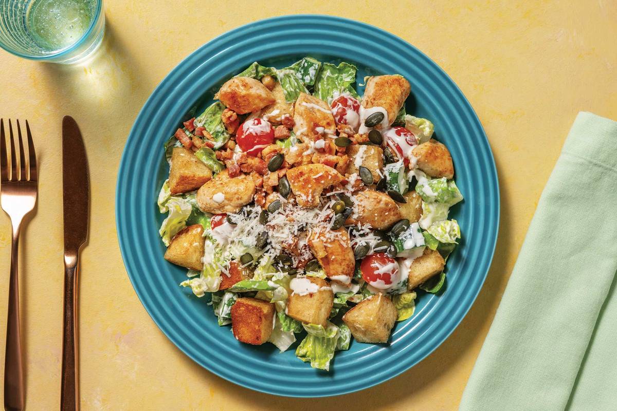 Chicken & Bacon Caesar-Style Salad Recipe | HelloFresh