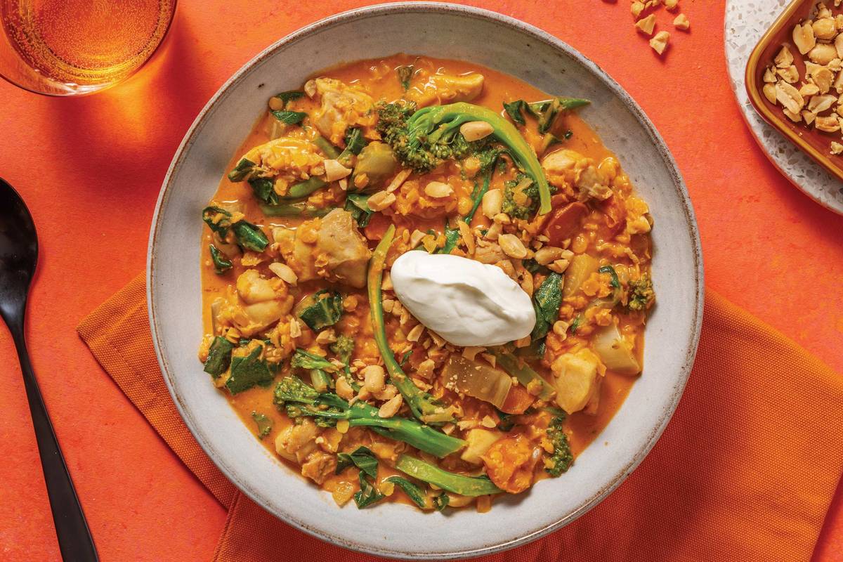 Cheat's Baked Chicken & Lentil Dhal Recipe | HelloFresh