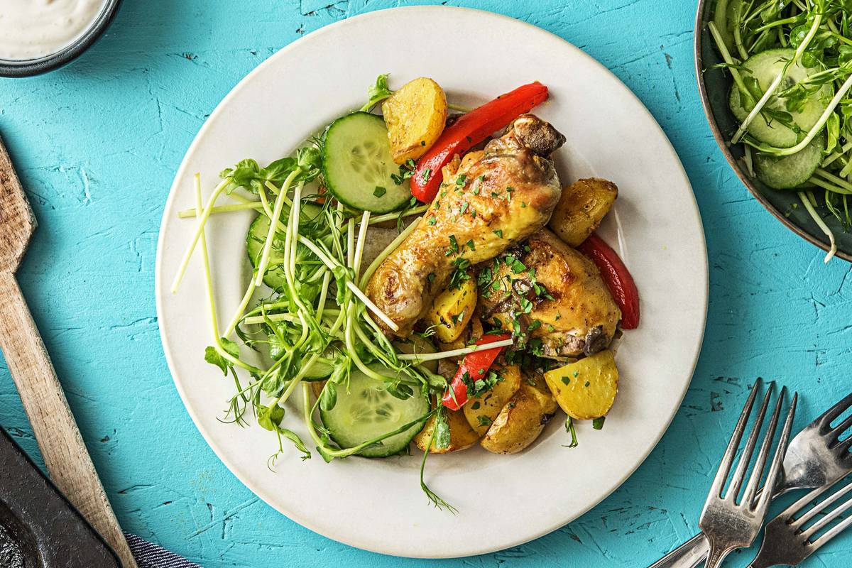 Chicken Tray Bake With New Potatoes Recipe HelloFresh Chicken Tray Bake With New Potatoes Recipe HelloFresh